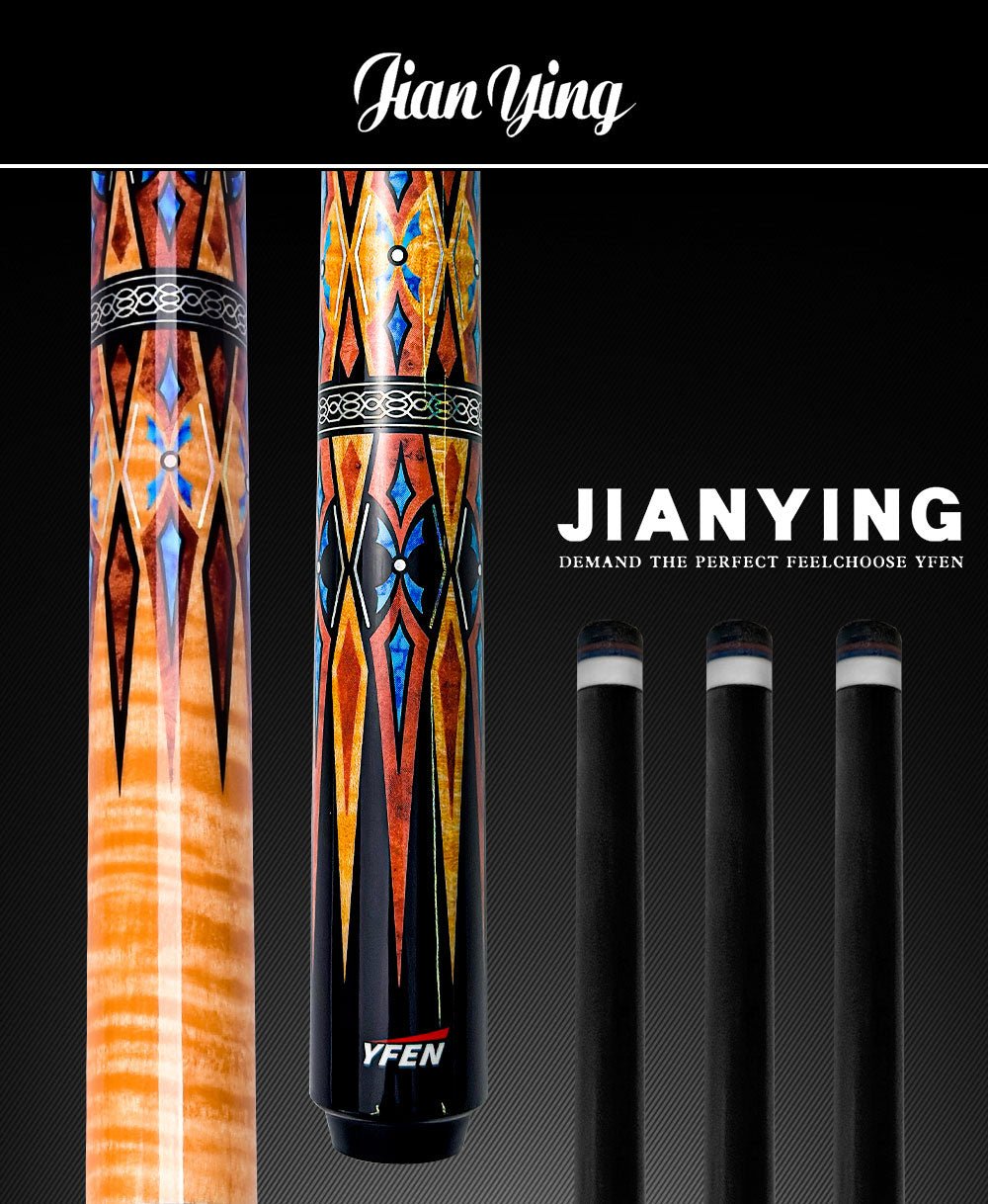 JIANYING PA08 Hard Maple Cue | 12.5mm Blackball 8-Ball – JIAN YING Cues